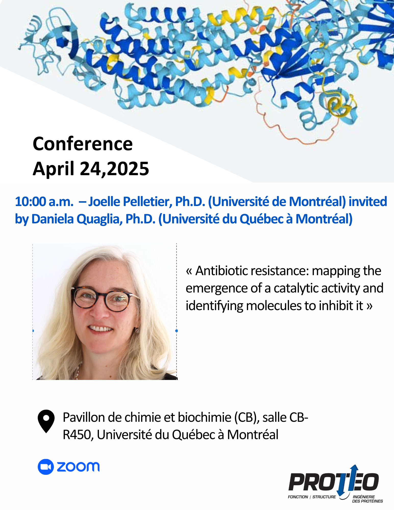 Conference – Joelle Pelletier, Ph.D., Thursday, April 24 at 10:00 a.m ...